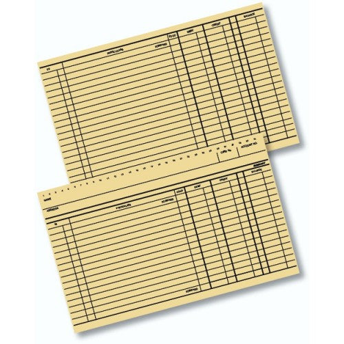 Ledger Cards Large (Buff) | 100 Card Pack | 127mm x 203mm | LC920 ...