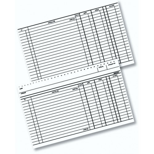 Ledger Cards Large (White) | 100 Card Pack | 127mm x 203mm | LC910 ...